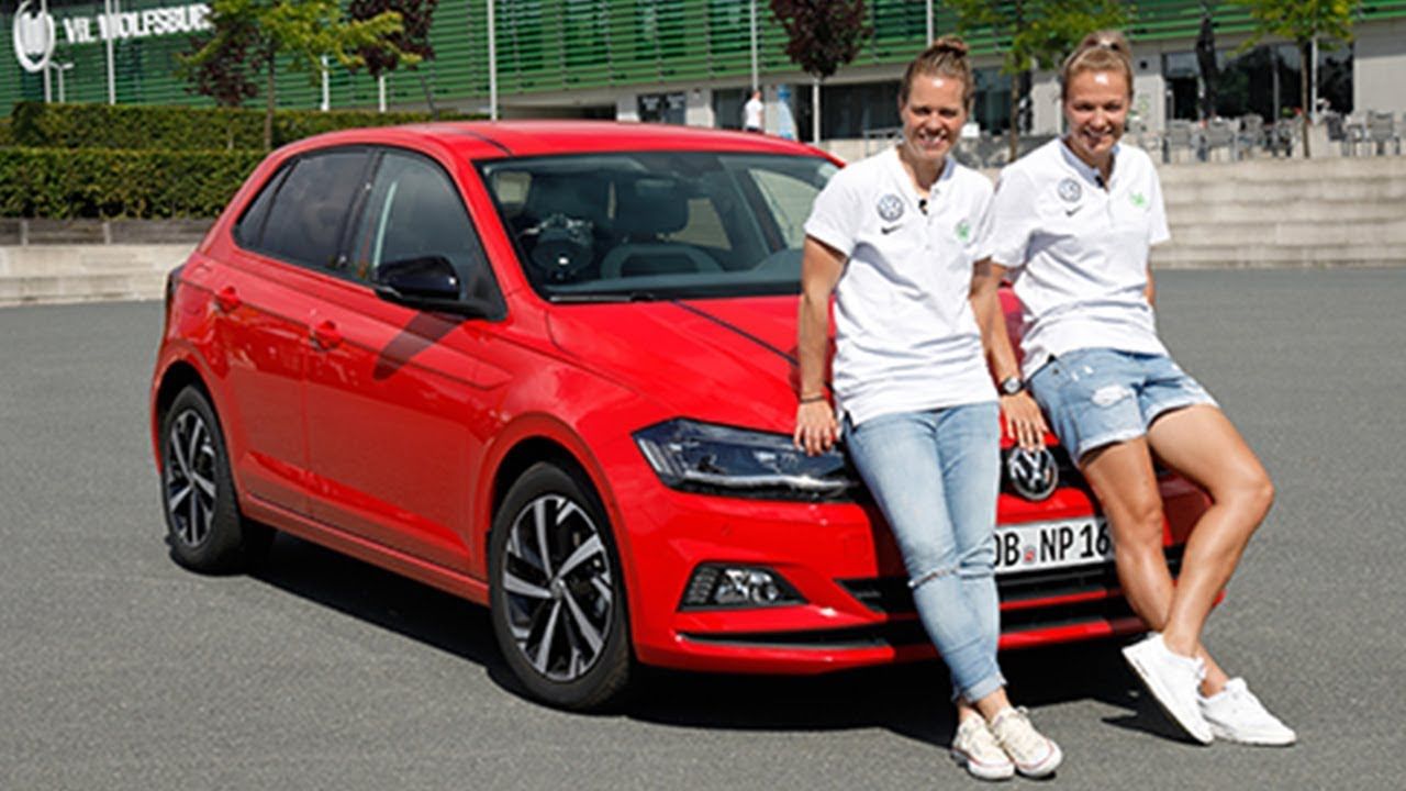 Der neue Volkswagen Polo: Testfahrt mit den VfL Wolfsburg Frauen ...