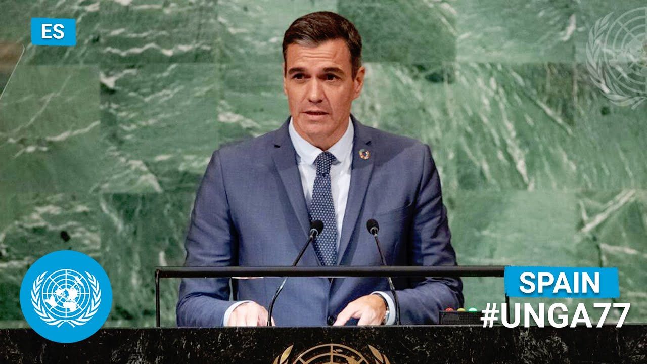 (Español) 🇪🇸 Spain - President of the Government Addresses UN General ...