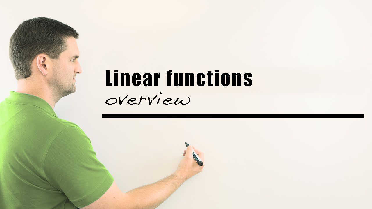 Linear functions, overview with almost everything ;), lines | math by ...